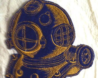 Diving Helmet Patch - Etsy