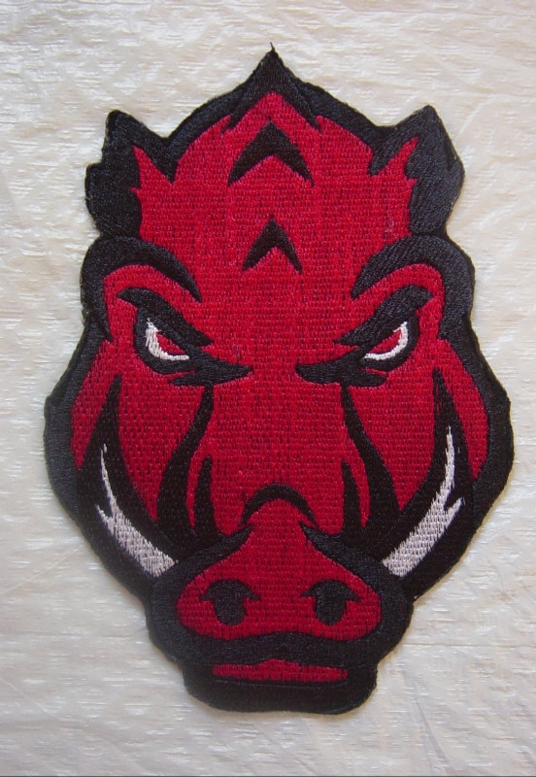 Football Themed (razorbacks) Razorback Embroidered Iron on or Sew-on ...