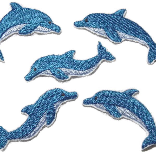 Dolphin Applique - Etsy