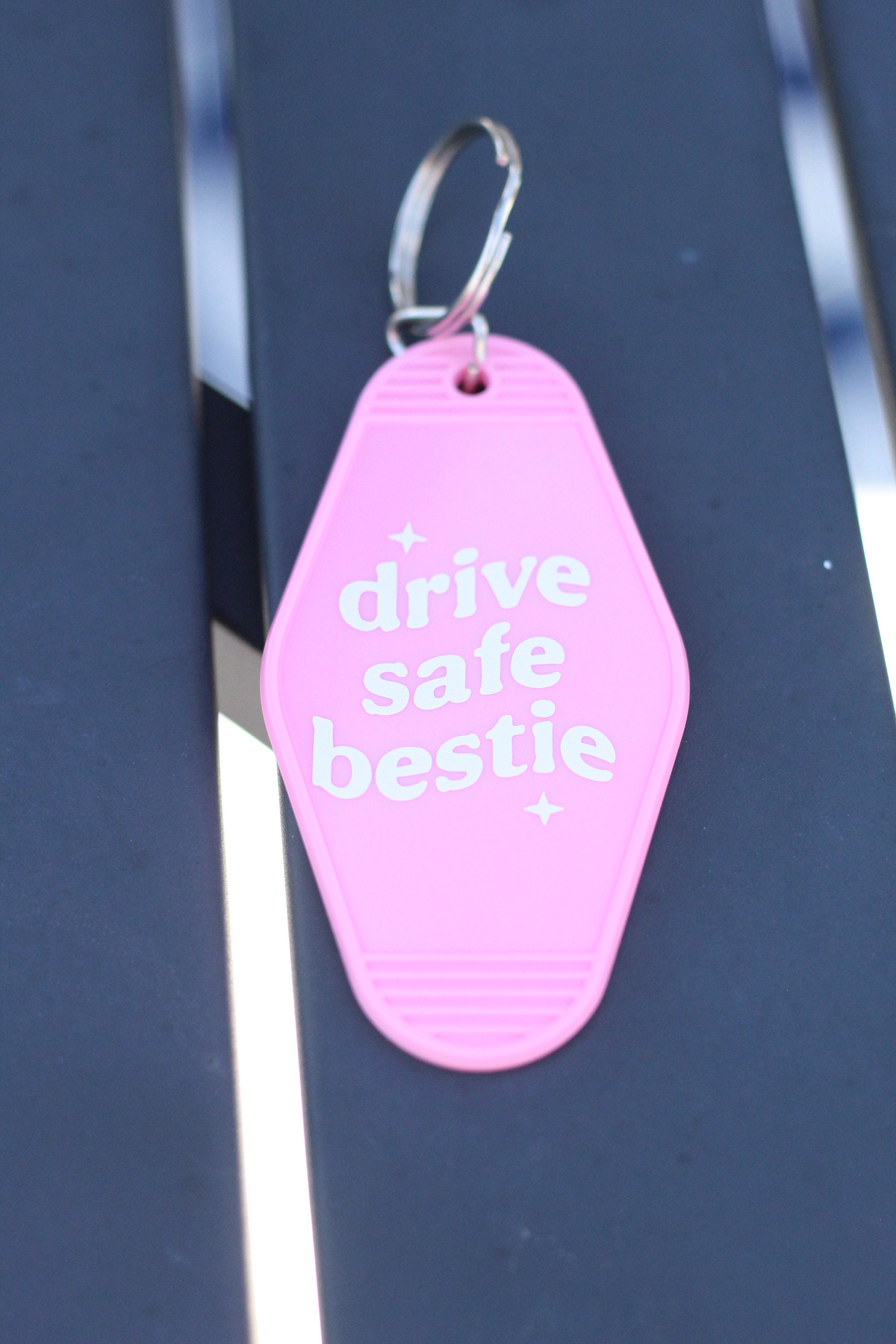 Drive Safe Bestie Keychain - Etsy