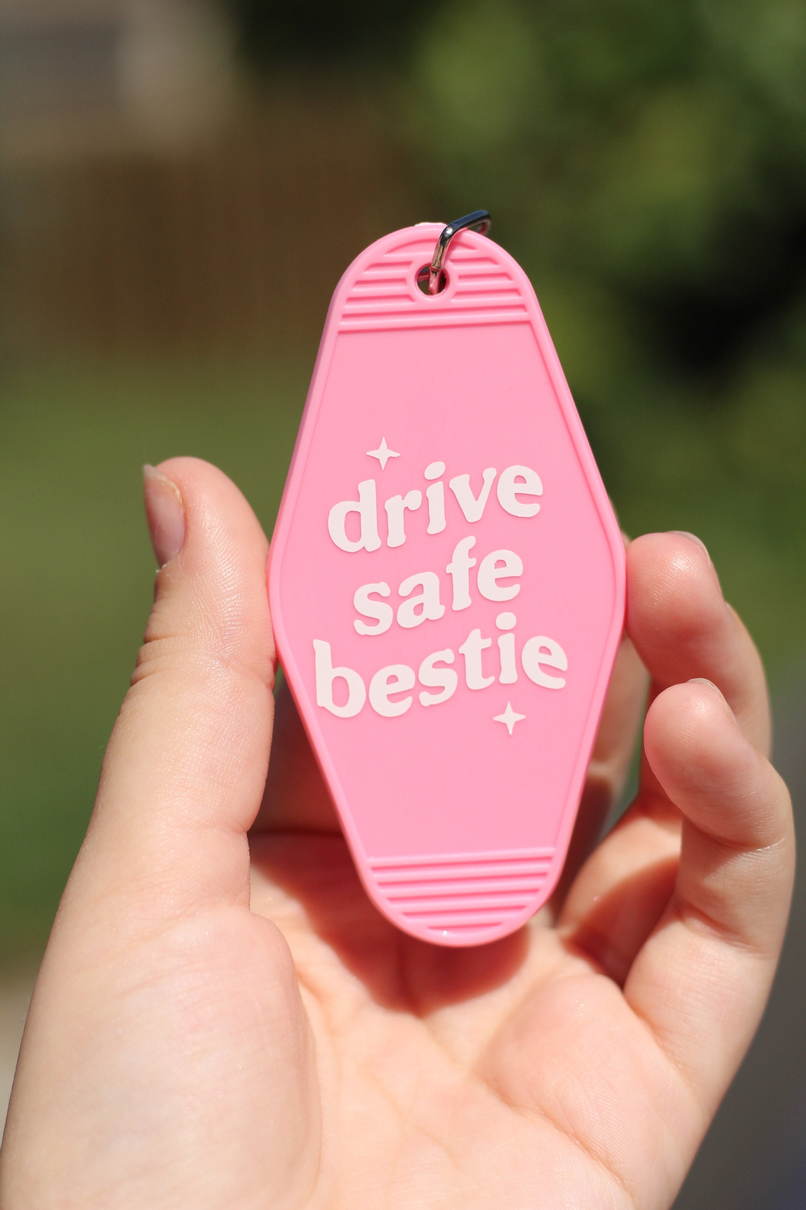 Drive Safe Bestie Keychain - Etsy