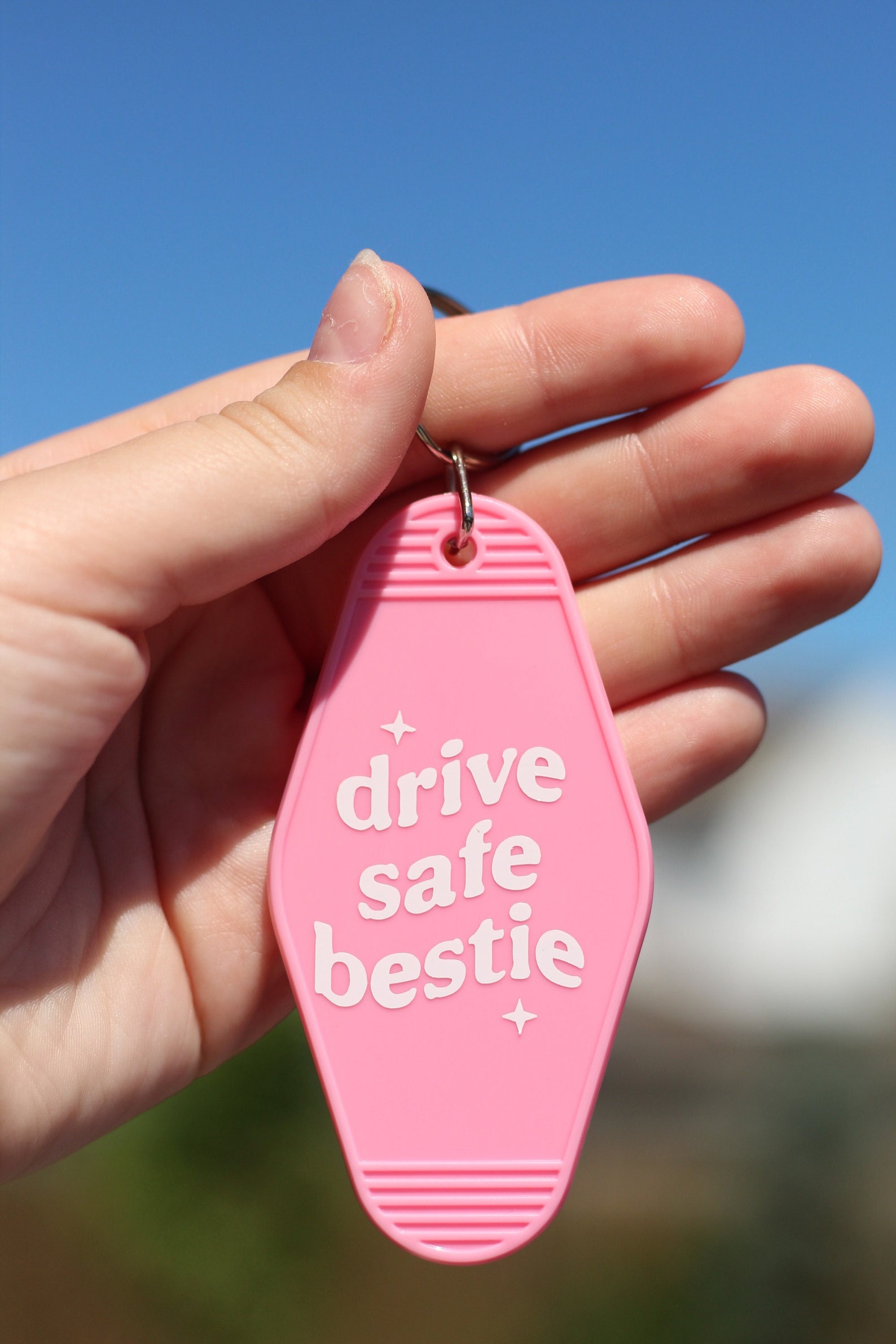 Drive Safe Bestie Keychain - Etsy