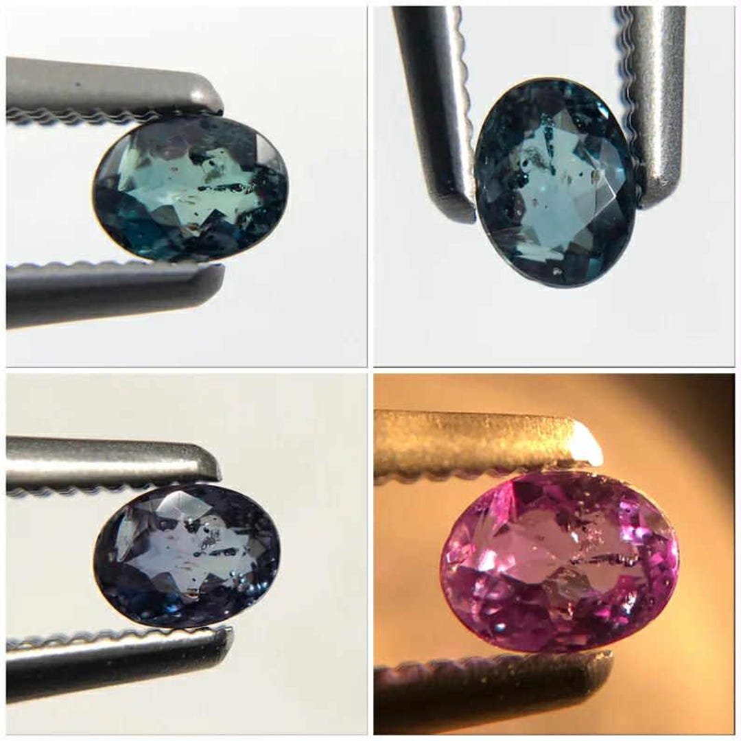 Natural Colour Change Alexanderite Oval Brilliant Cut 0.21 Carat - Rare ...