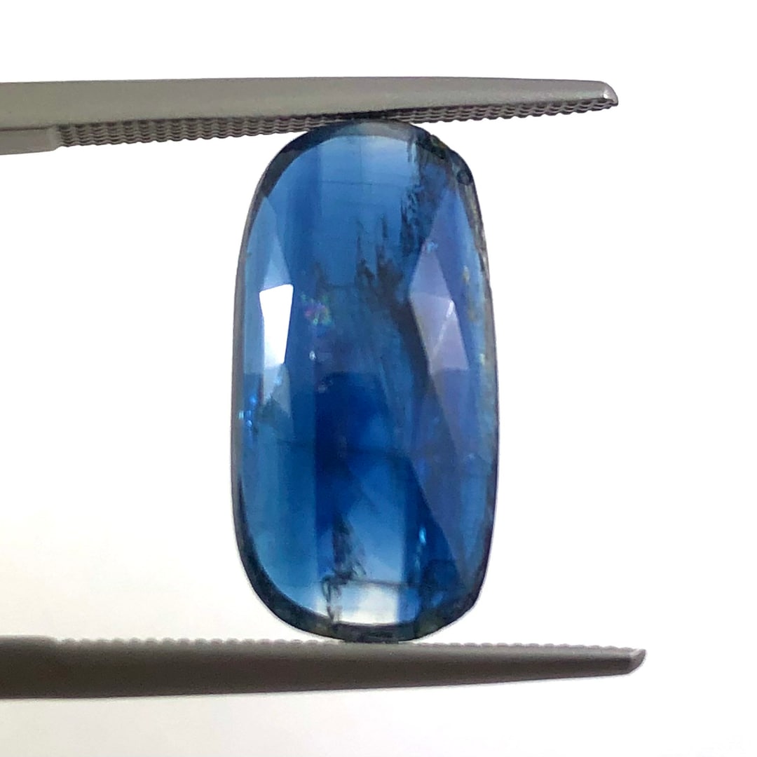 Piedra preciosa suelta de cianita azul talla rosa elegante de 5,44 ...