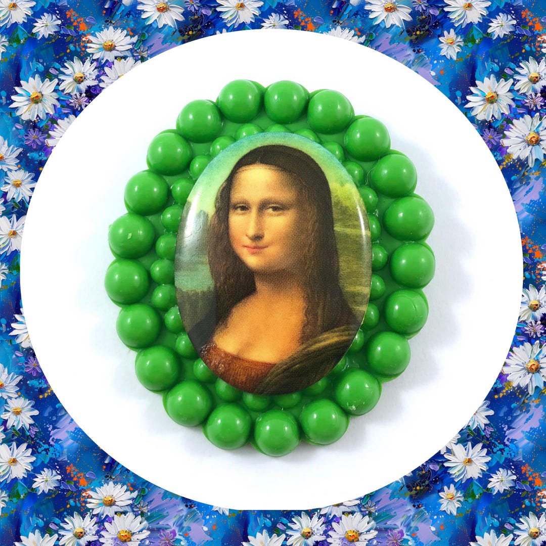 Vintage Novelty Art Masterpiece Pop Art Mona Lisa Portrait in Large ...