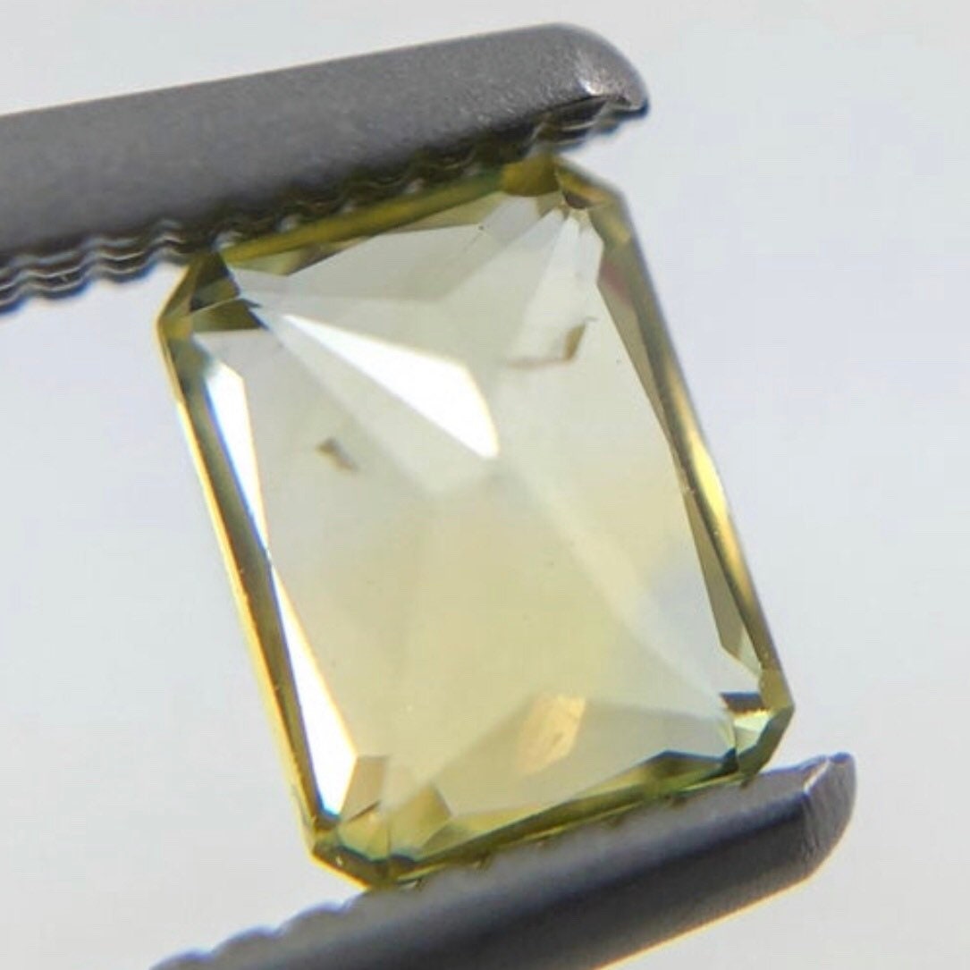 Australian Parti Sapphire rectangle cut 0.54 carat loose | Etsy