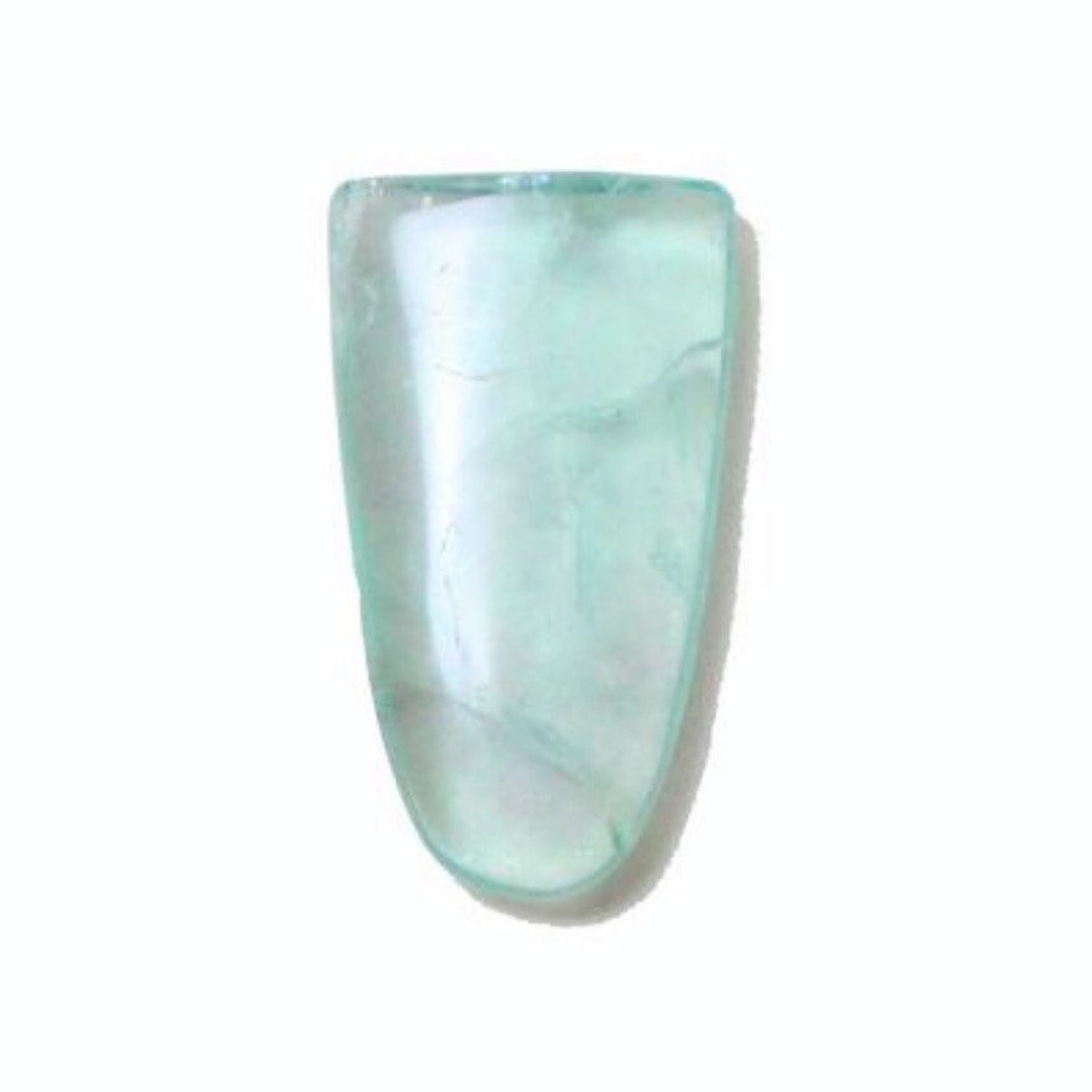Blue Green Fluorite Rounded Tusk Cut 34.00 Carat Gemstone - Etsy