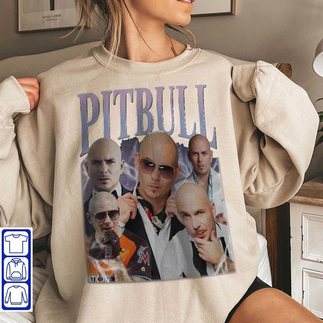 Pitbull Shirt, Vintage Pitbull Homage Shirt, Pitbull Hip Hop Shirt, Rap ...