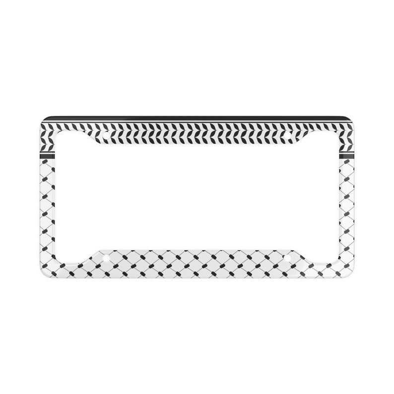 Palestinian Keffiyeh License Plate Holder | Unique - Etsy