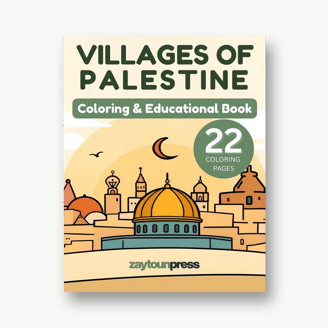 Villages of Palestine - Children Coloring & Educational Book - Etsy