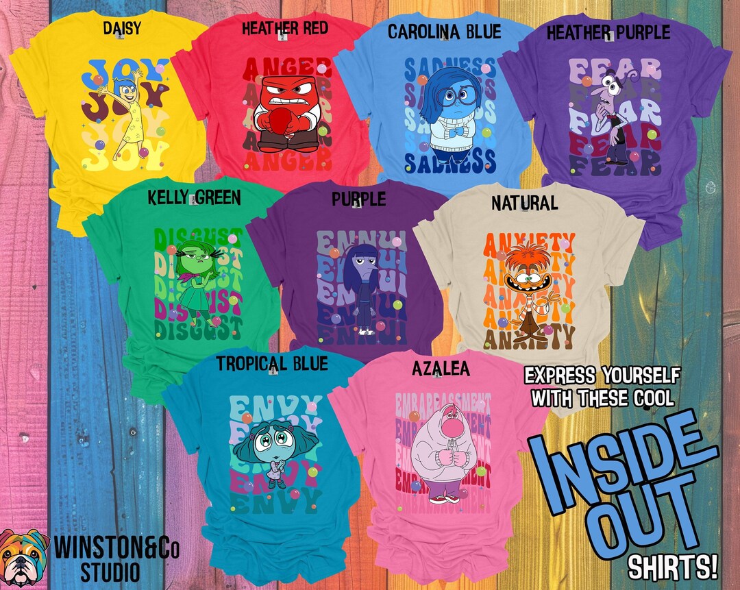 Disney Inside Out Character Shirt - Etsy