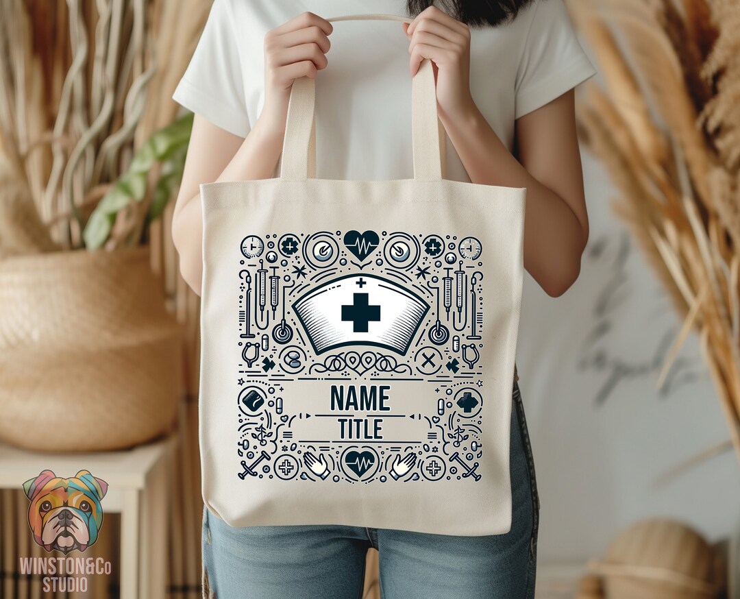 Healthcare Tote Bag, Nurse, RT, CNA, Pharmacy, Doctor, Therapist ...