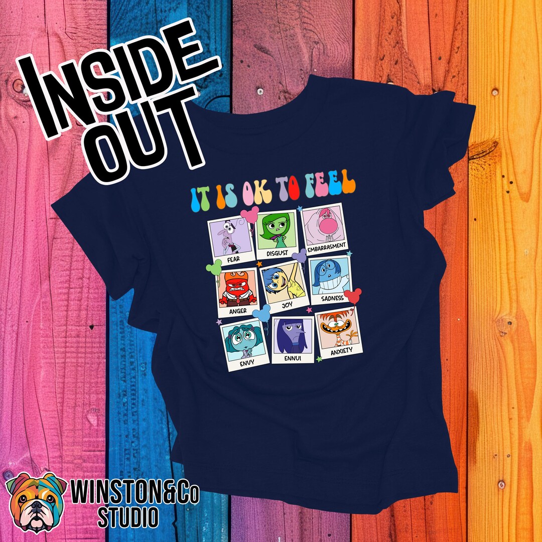 Inside Out Shirt, Inside Out Character Shirt, Inside Out Tee, Disney ...