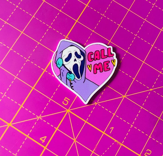 Call Me Scream Scary Movie Horror Brooch Pin Badge - Etsy