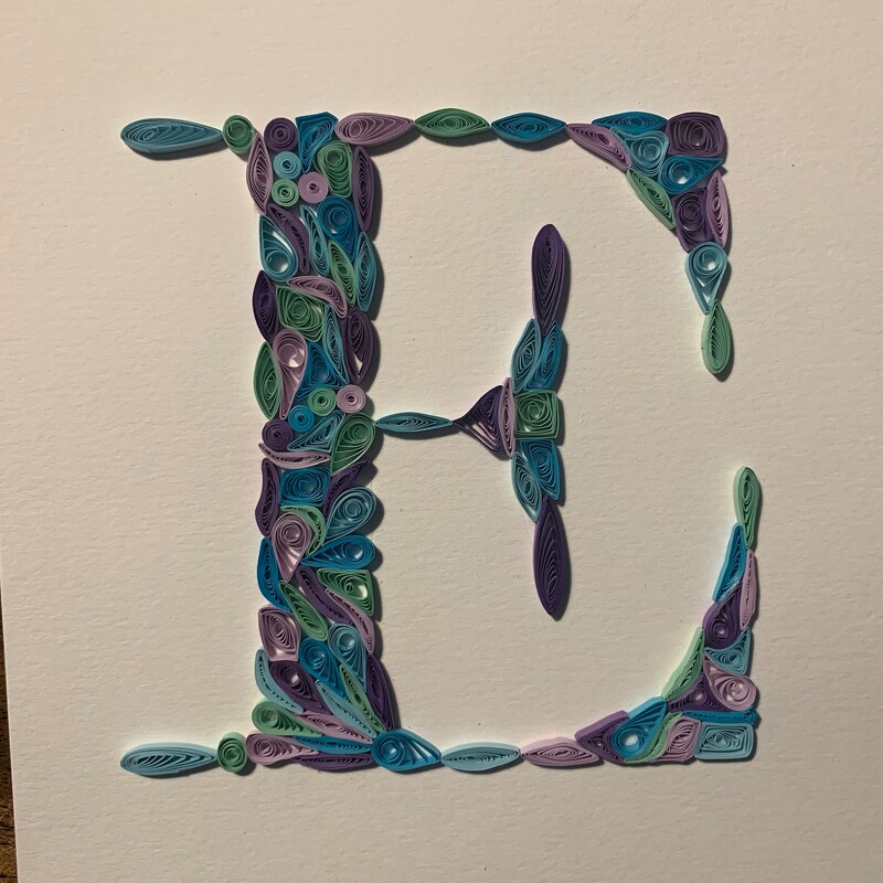 Quilling Initial - Etsy