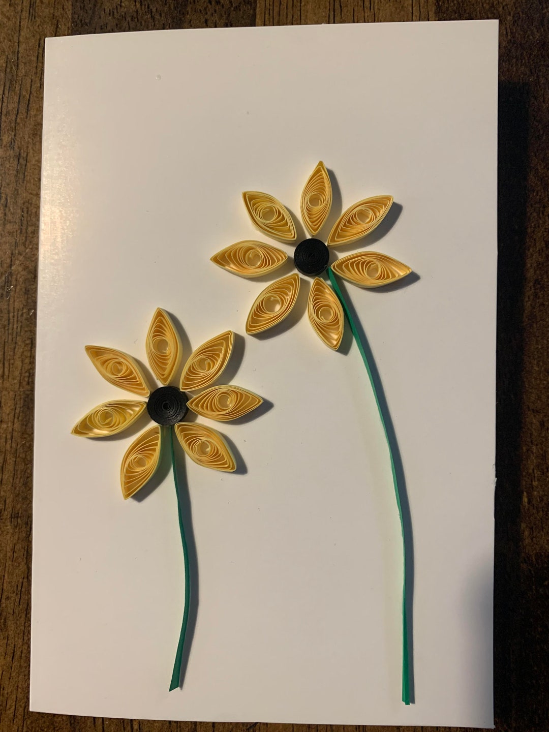 Daisy Flower Quilled Greeting Card, Blank Card, Quilled, Handmade Card ...