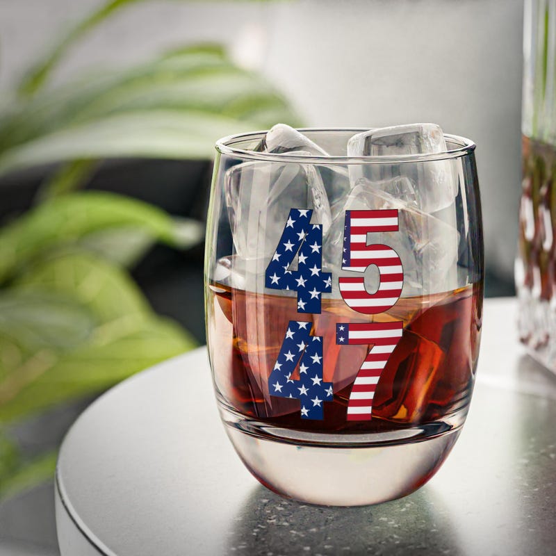 Trump 45 47 Whiskey Glass - Etsy