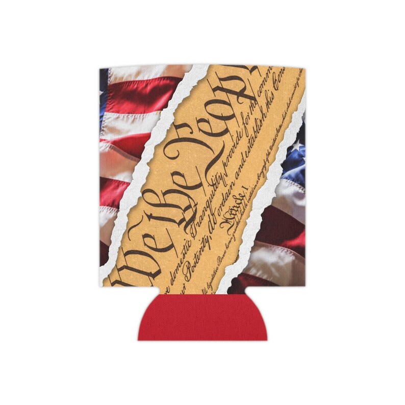 We the People Constitution Can Cooler Coozie, Patriotic Bottle Sleeve ...
