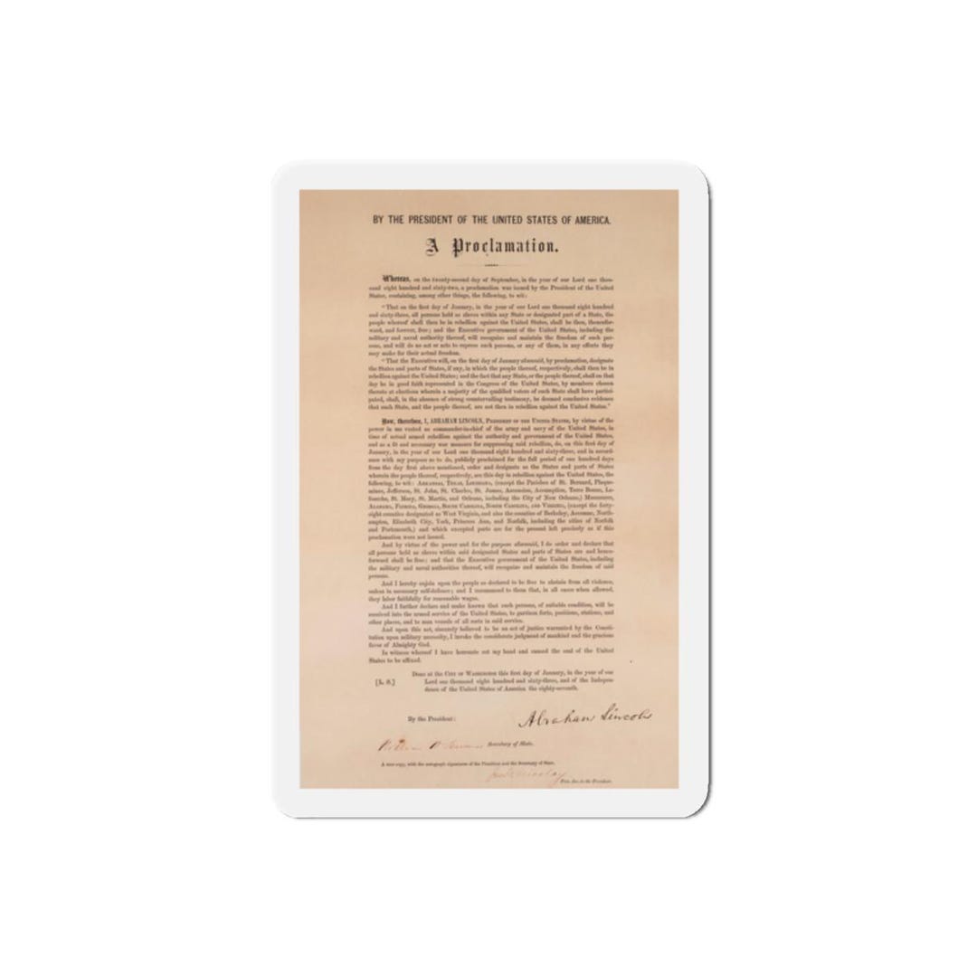 Emancipation Proclamation (1863) Die-cut Magnets, End to Slavery Let ...