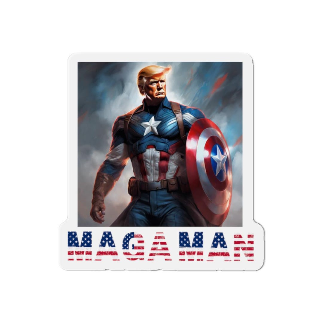 Maga Man Trump 2024, Die-cut Magnets, Trump Vance 2024, MAGA, FIGHT X 3 ...