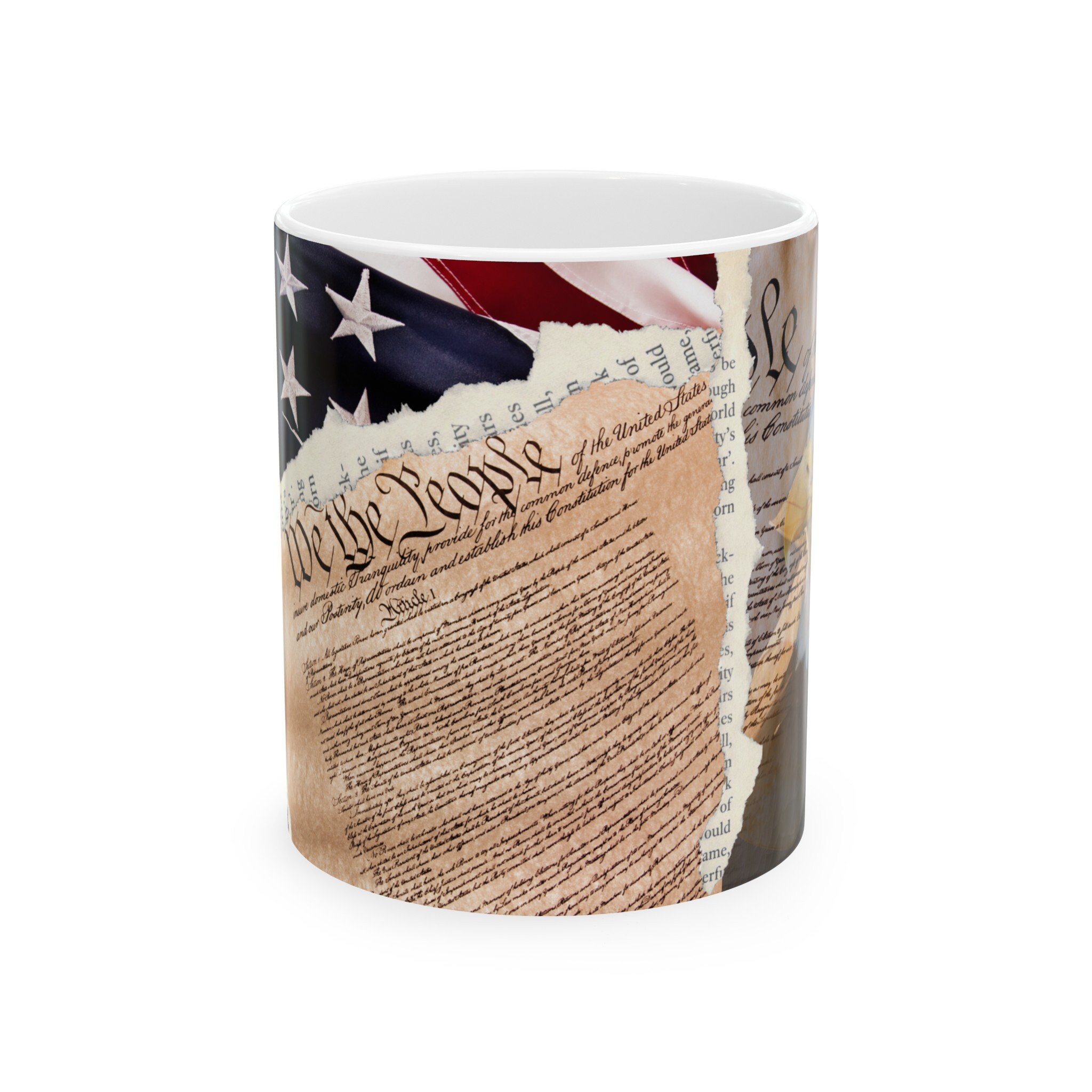 We the People Mug 11oz 15 Oz Coffee USA America Constitution Patriot ...