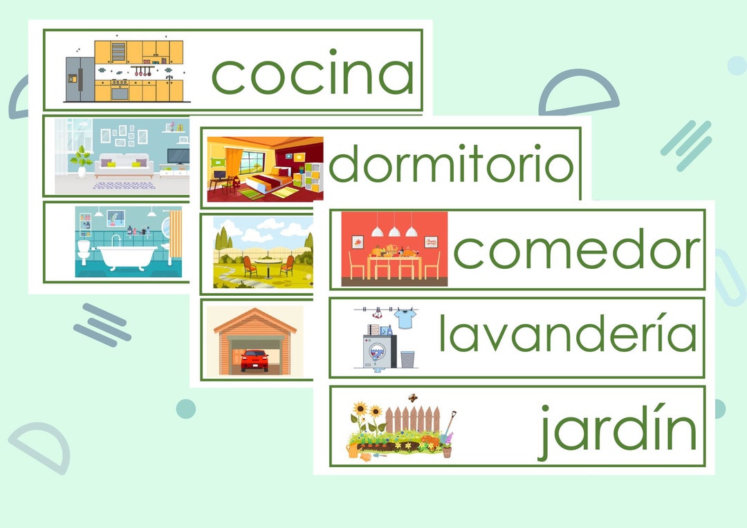 Flashcards - Parts of the House: Preschool Learning, Kids, School ...