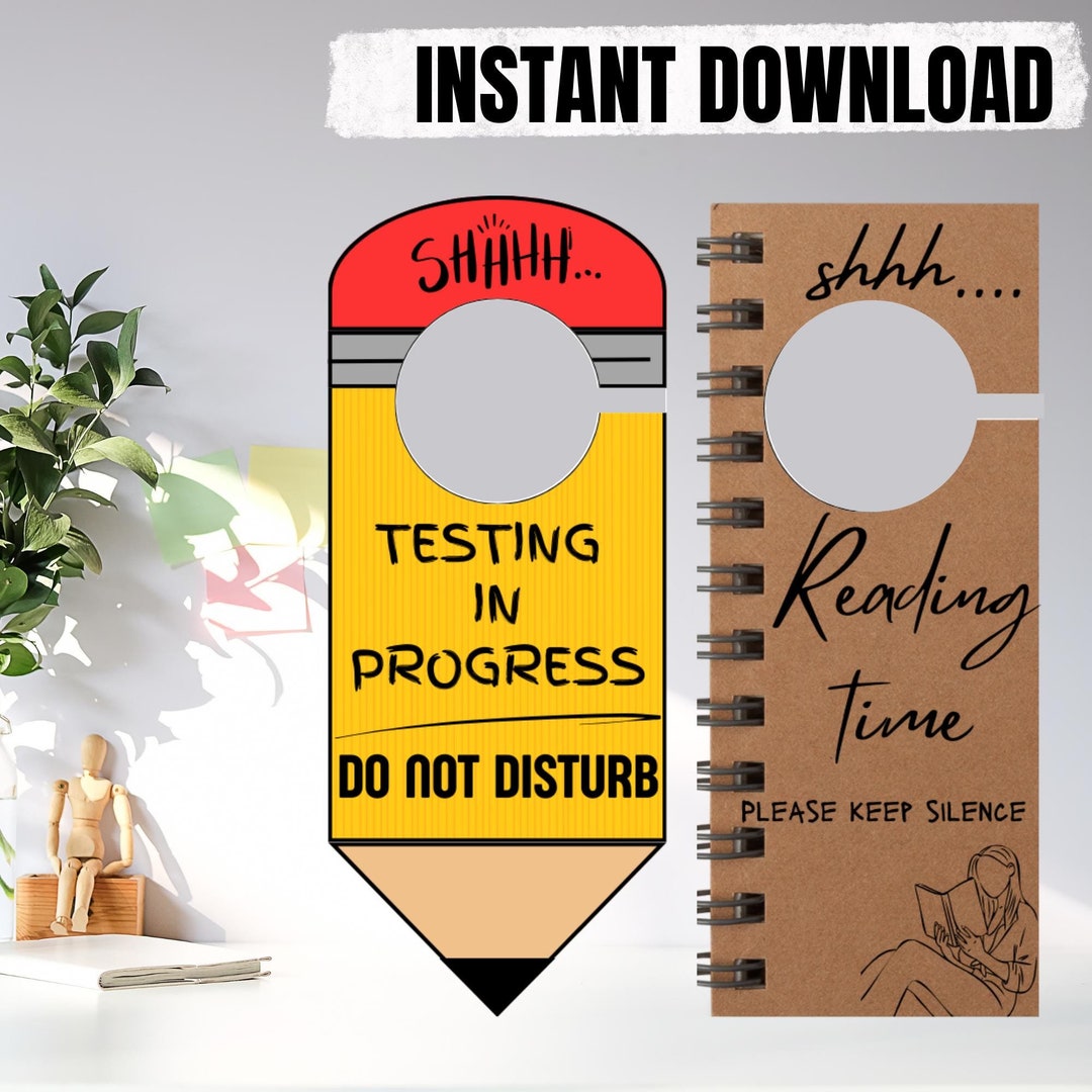 DO NOT DISTURB Door Hanger Printable Sign | Privacy Requested | Private ...