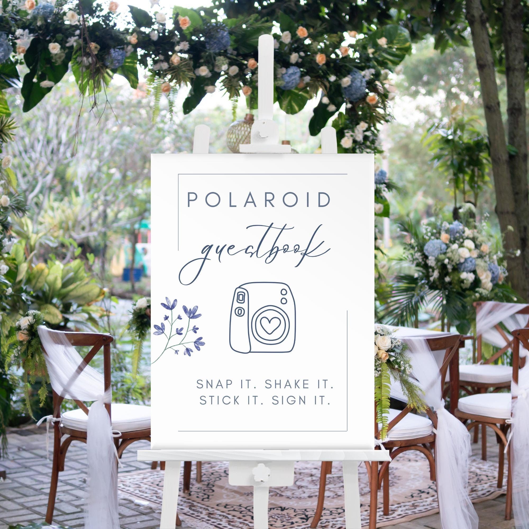 Minimalist Flower Wedding Sign | Printable | Editable | Flower Blossom ...