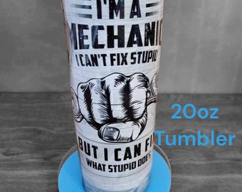 Mechanic Stainless Steel Tumbler 20oz. - Etsy
