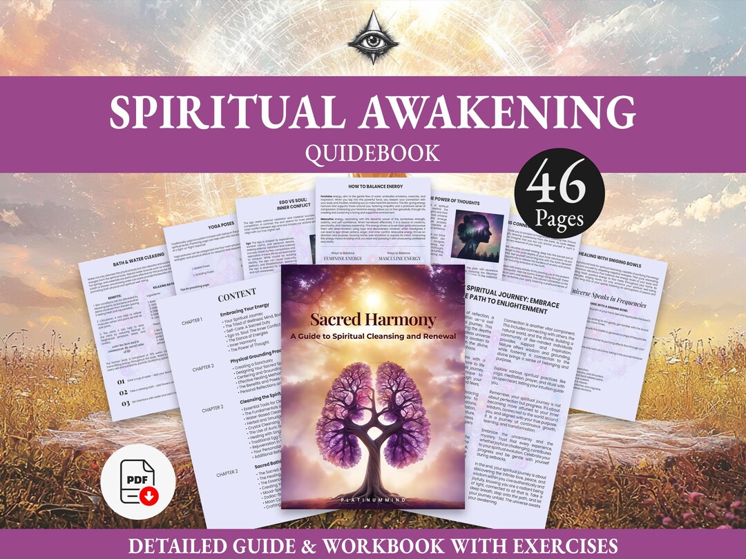 Spiritual Awakening Guidebook Spiritual Awakening Journal Planner Ebook ...