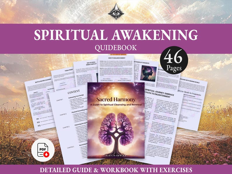 Spiritual Awakening Guidebook Spiritual Awakening Journal Planner Ebook ...