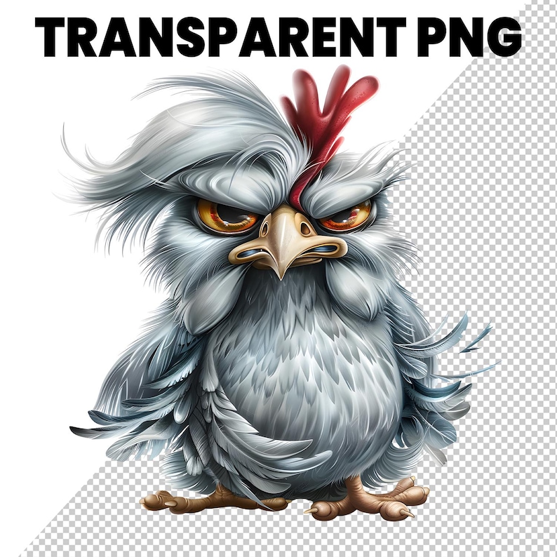 Funny Grumpy Farm Animal Pngs - Transparent Background - Cartoon ...