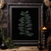 Gothic Blueberry Leaves Botanical Print - Digital Download - Etsy