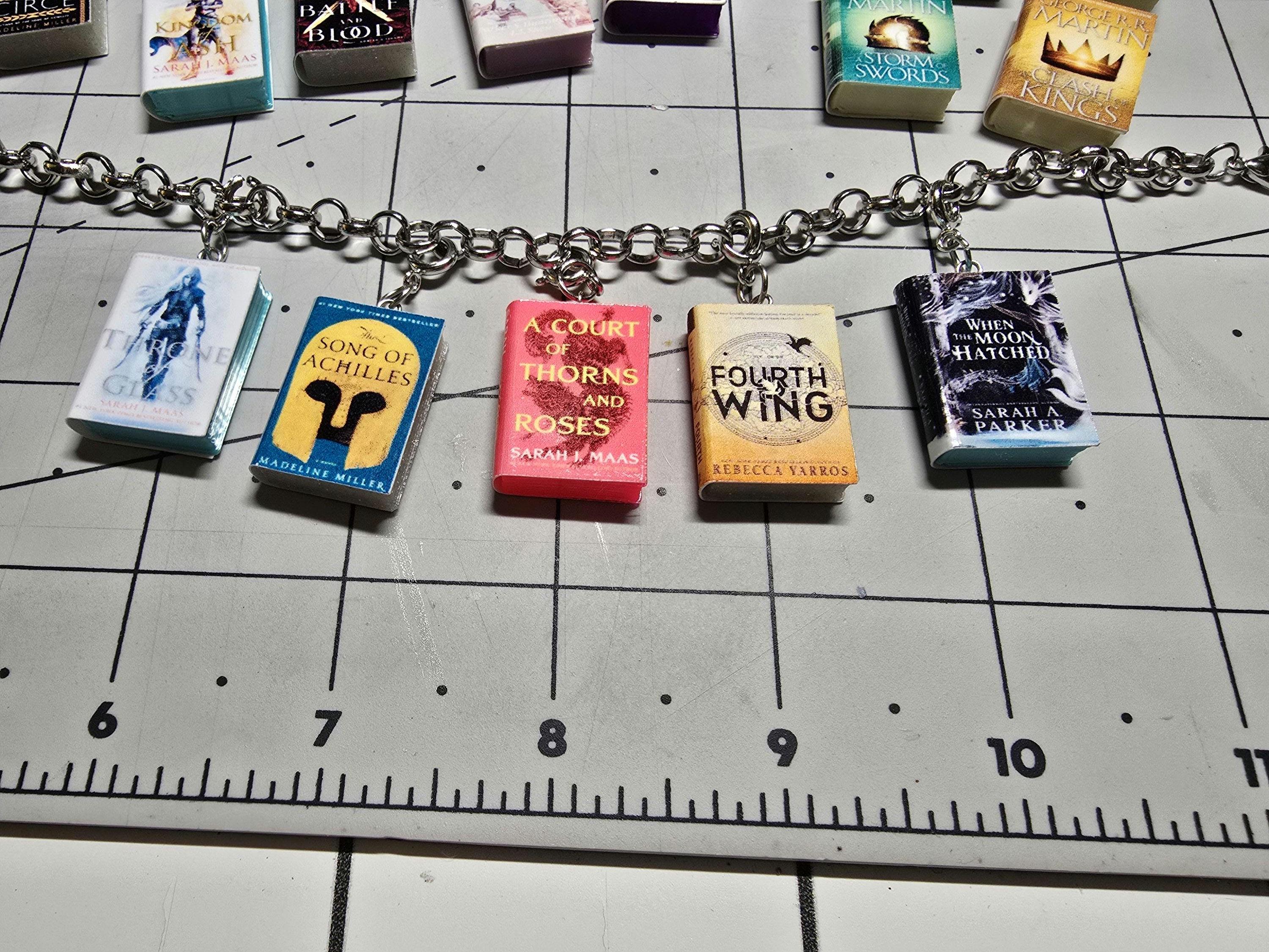 Mini Book Charm Bracelet - Etsy