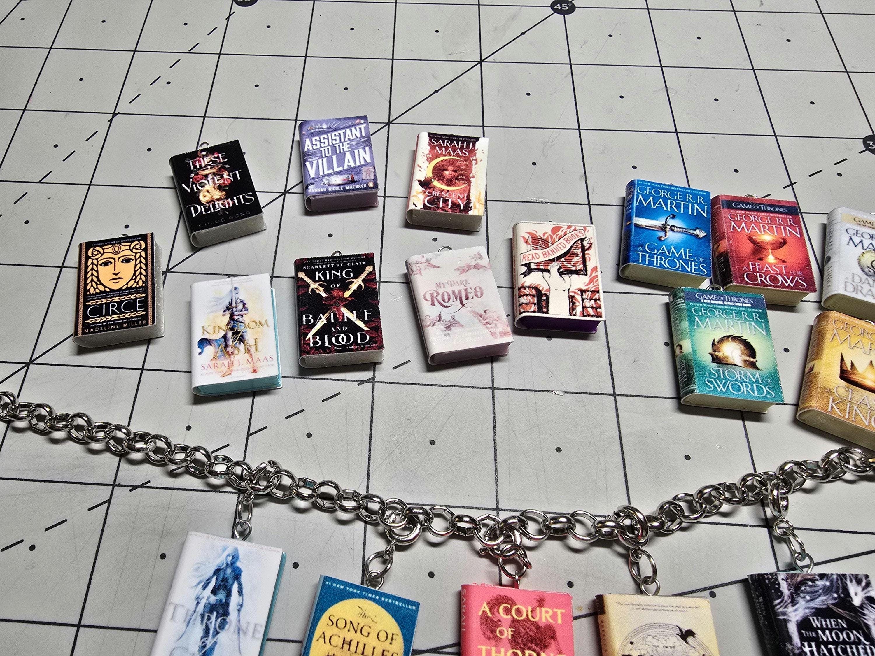 Mini Book Charm Bracelet - Etsy