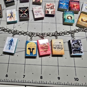 Mini Book Charm Bracelet - Etsy
