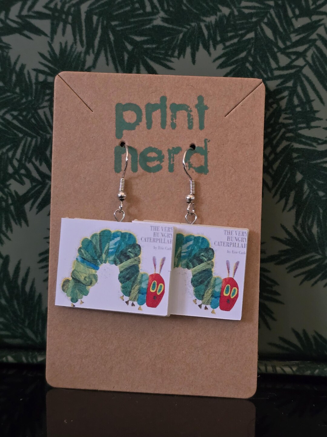 The Very Hungry Caterpillar Mini Book Earrings - Etsy