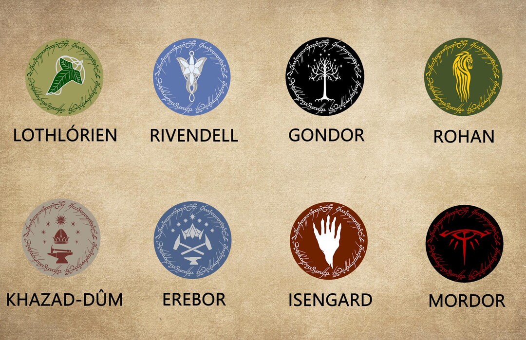 LOTR Pin Set | Collectibles | Lord of the Rings - Etsy