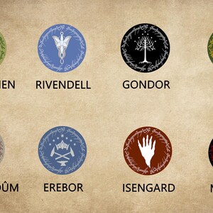 LOTR Pin Set | Collectibles | Lord of the Rings - Etsy
