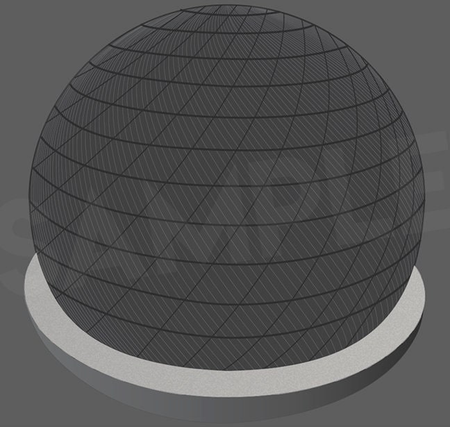 Las Vegas Sphere Building Vector Graphic Clipart EPS File (V2) SVG, PNG ...