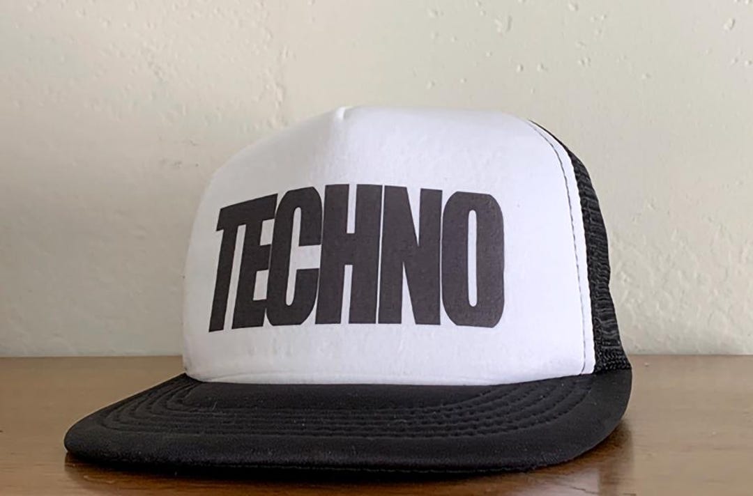 TECHNO Music Billboard-style Foamy Trucker Hat - Etsy