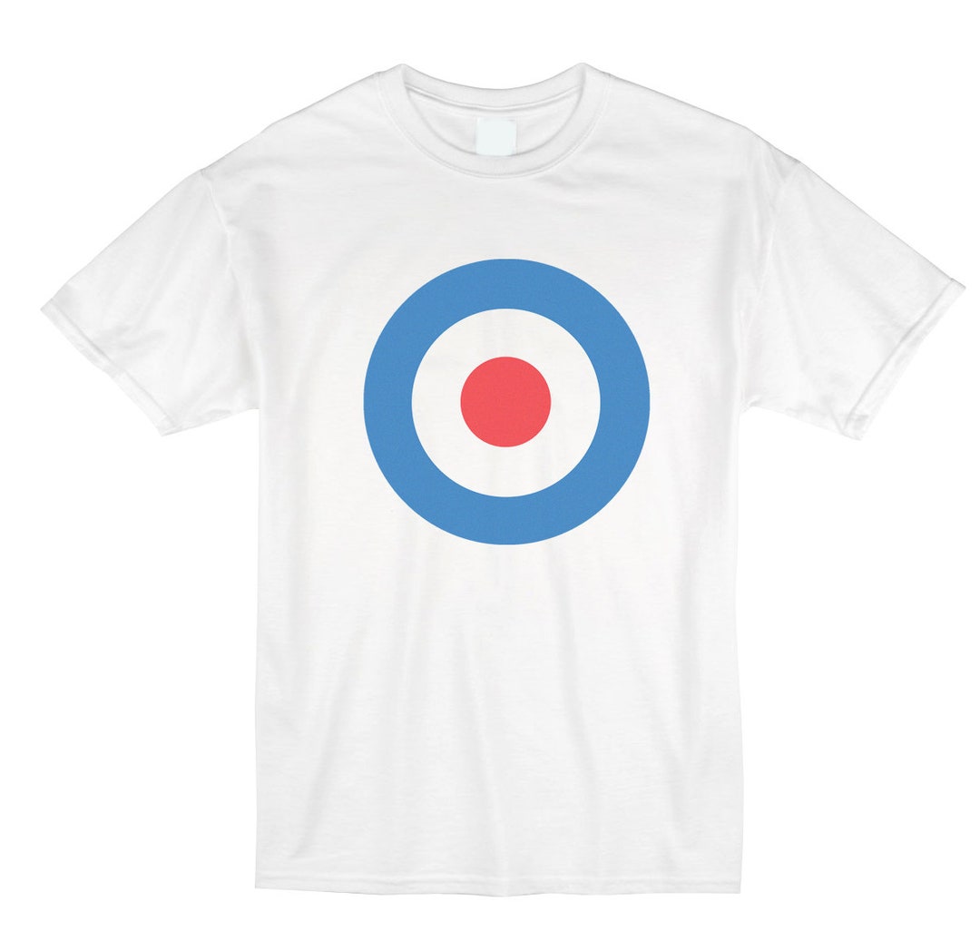 MOD Target Circle, Mod Music Symbol WHITE T-shirt (adult & Youth Sizes ...
