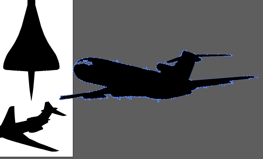 Airline Jet Silhouette and Concorde SST Vector File (V1) - Etsy