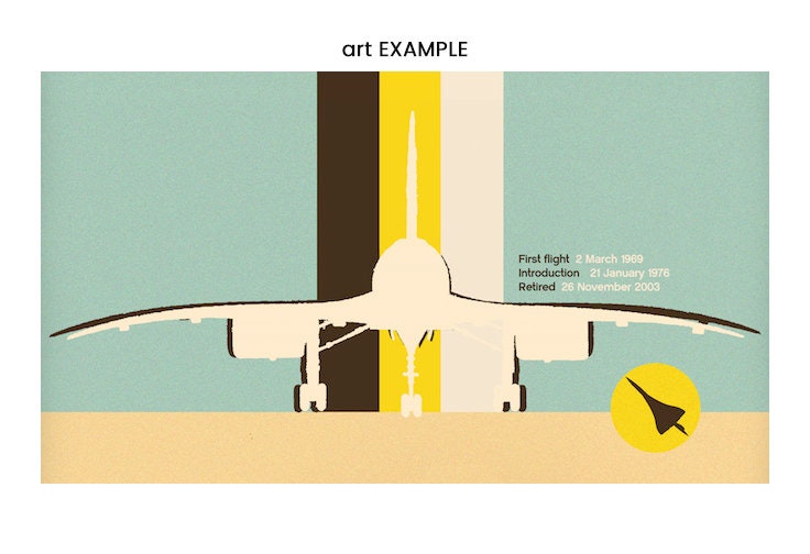 Airline Jet Silhouette and Concorde SST Vector File V1 - Etsy