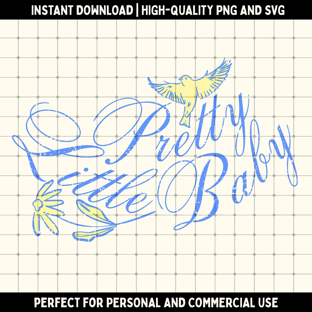 Pretty Little Baby Digital Printable PNG - Etsy
