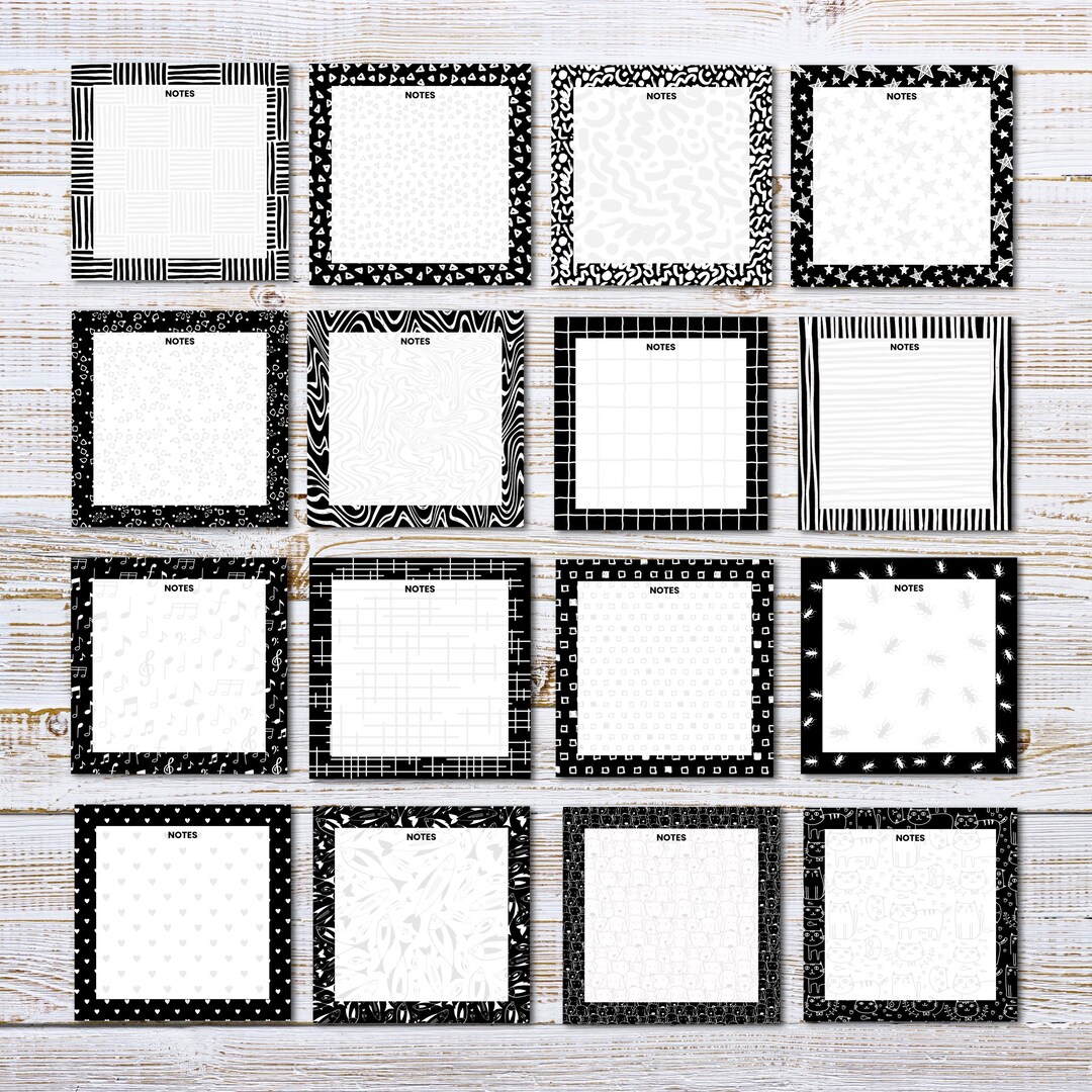 Printable Cute Notepad Doodle Notepads - Etsy