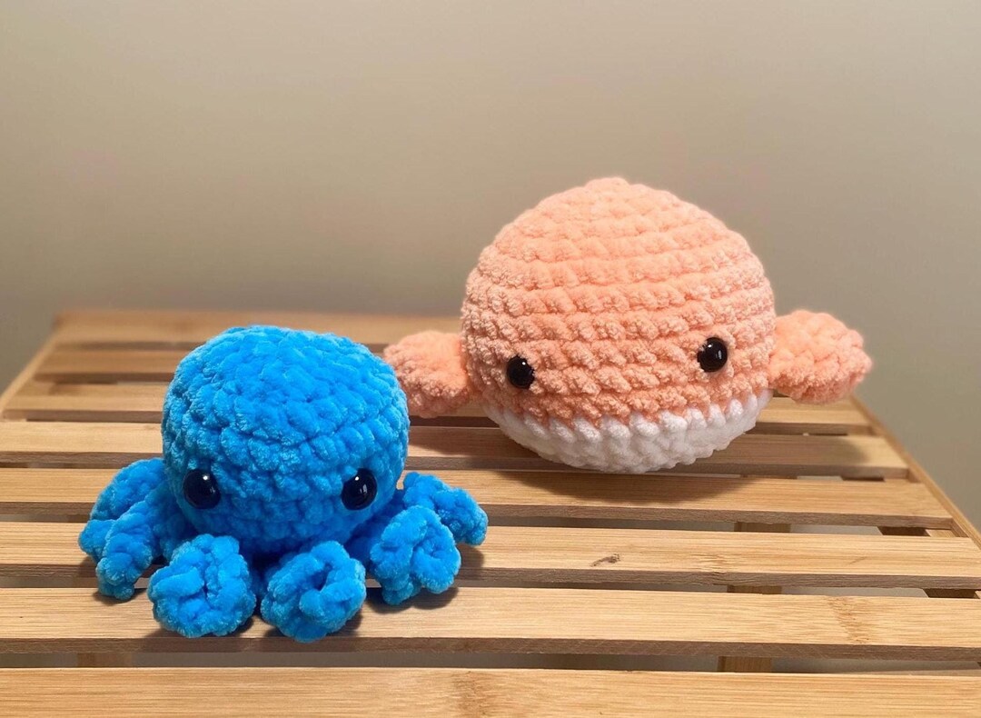 Ocean Creatures Amigurumi Stuffed Animal Plushies - Etsy