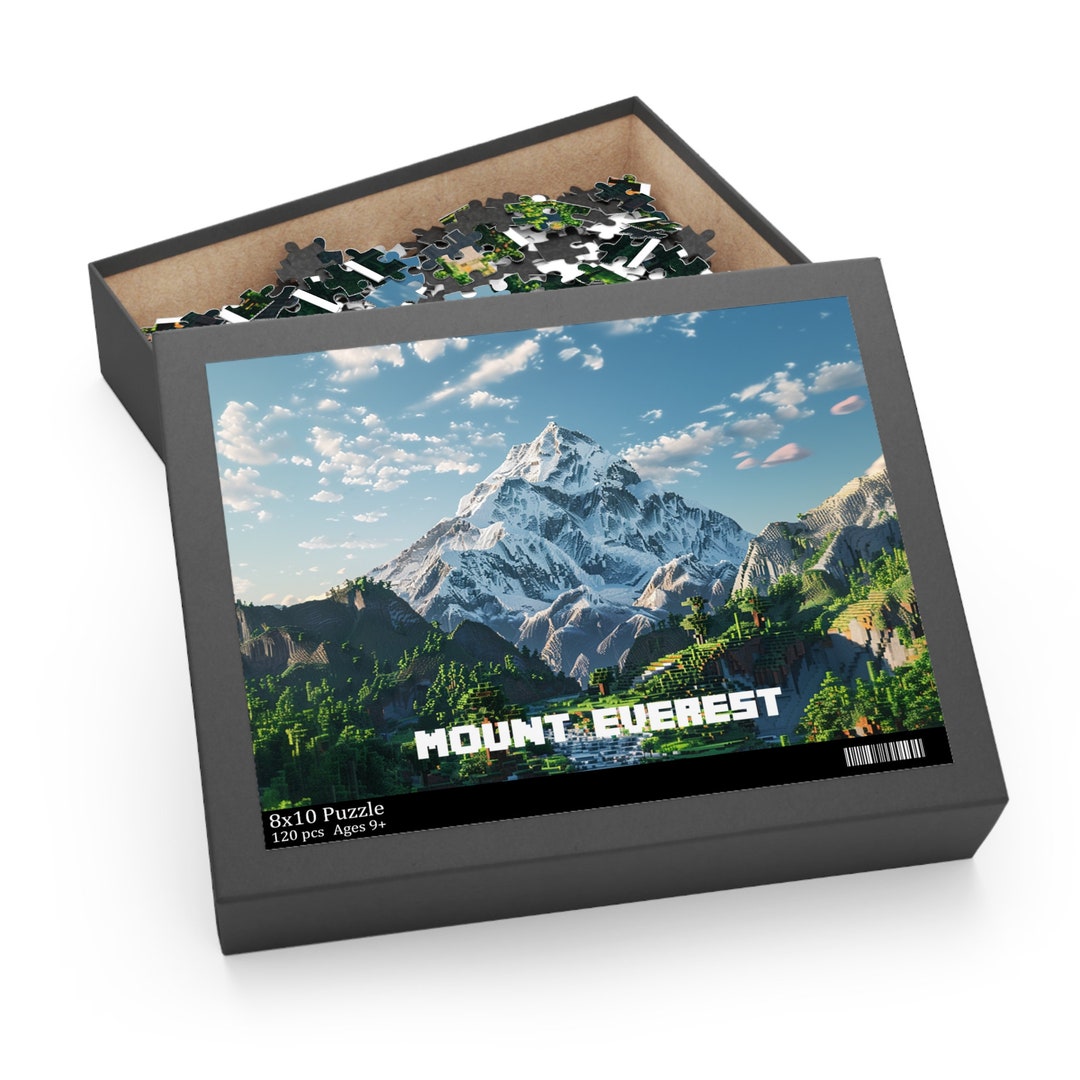 Mount Everest Minecraft Puzzle Children & Adults Minecraft Collectible ...