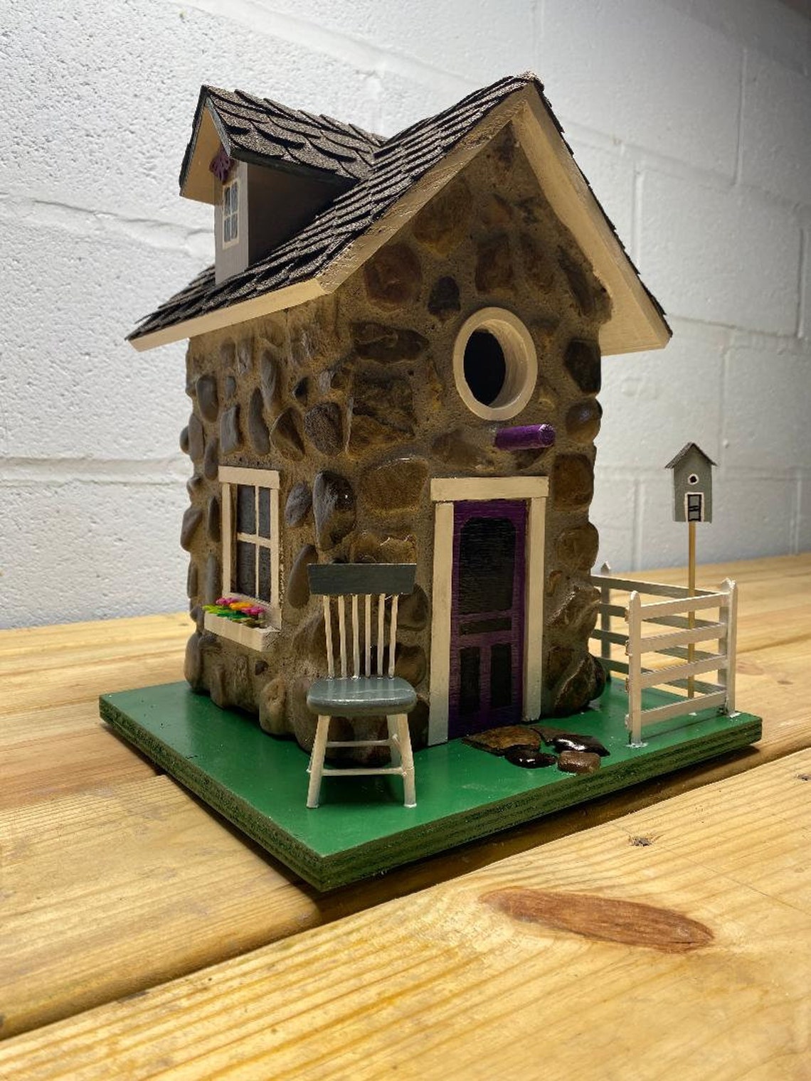 Cobblestone Cottage Birdhouse Deluxe Made to Order - Etsy
