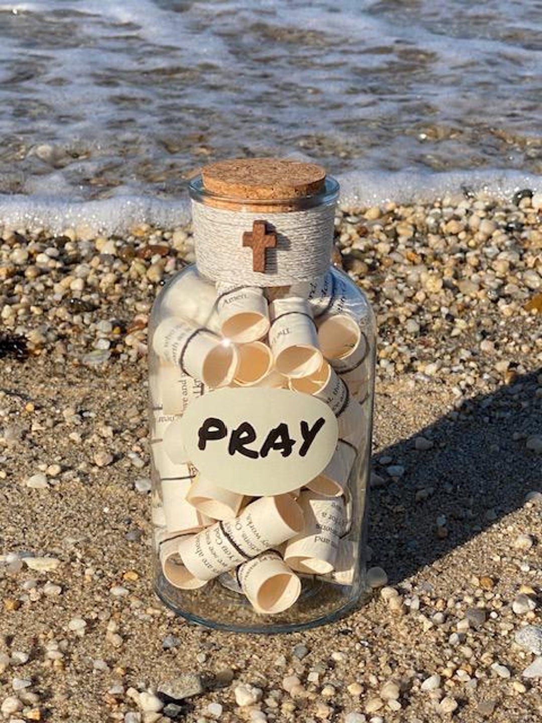 Pray Big Blessings Jumbo PRAY Bottle Blessing Filled With 39 Prayers ...